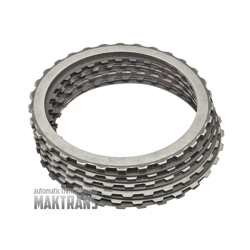 Friction and steel plate kit E Clutch ZF 4HP16 [4 friction plates ...