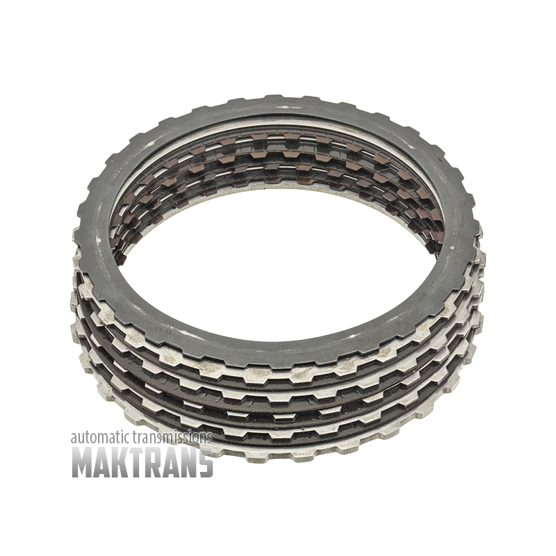 Friction and steel plate kit E Clutch ZF 4HP16 [4 friction plates ...