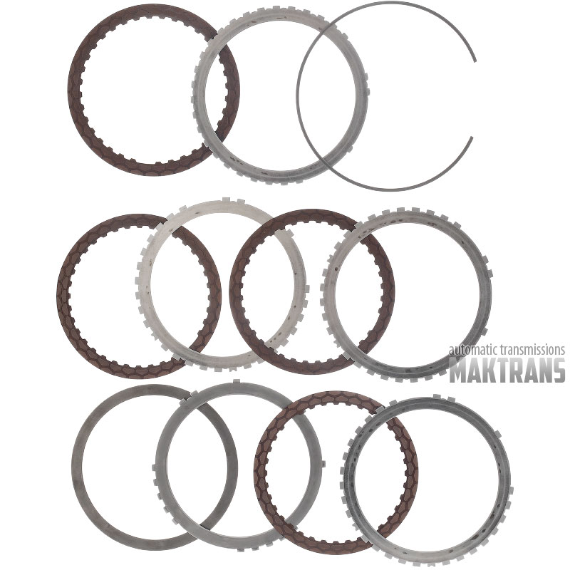 Steel and friction plate kit 1-2-7-8-R Clucth GM 8L90 / [4 friction ...