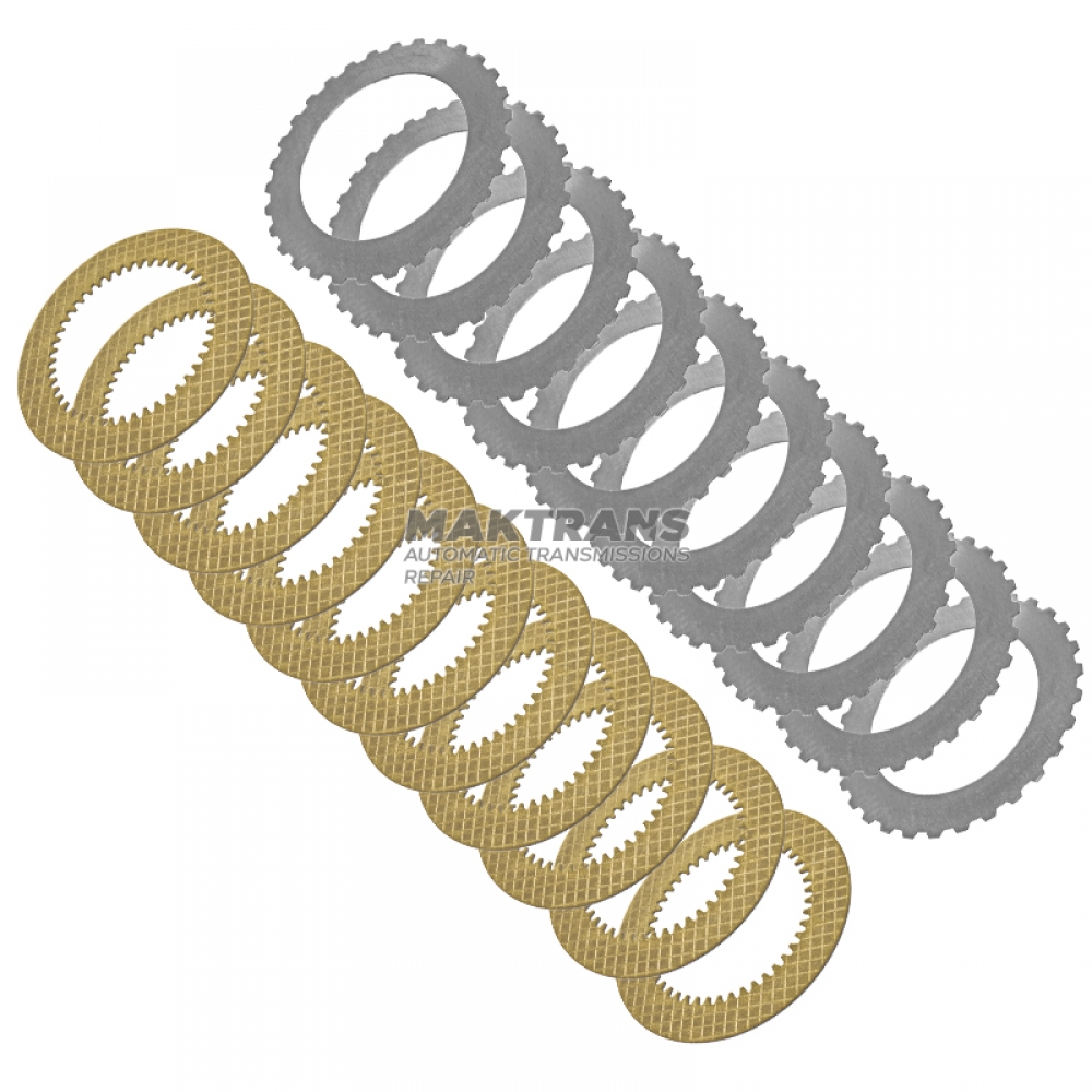 Set of steel and friction clutch discs for transfer case Borg Warner ...